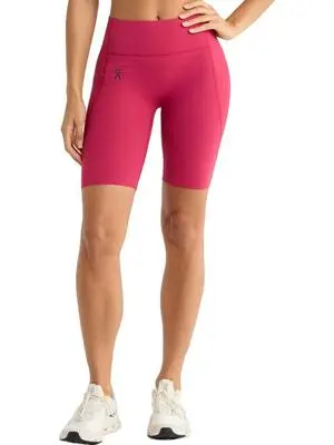 On Studio High Waist Bike Shorts - Grenadine