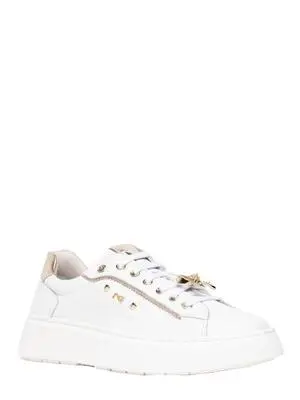 NEROGIARDINI Platform Sneakers - White/ Gold