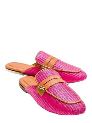 FOREVER & ALWAYS SHOES Patrizia Leather Mule - Pink Leather