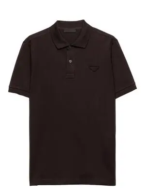 Prada Piqué Polo Hirt Ebony