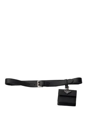 Prada Saffiano Leather Belt - Black