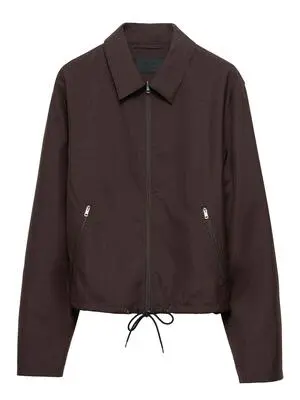 Prada Mohair And Silk Blouson Jacket - Ebony