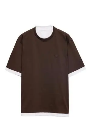Prada Cotton T-hirt - Brown