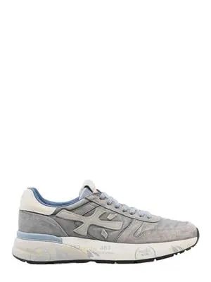 Premiata Mick Suede And Nylon Sneakers - Grey 1