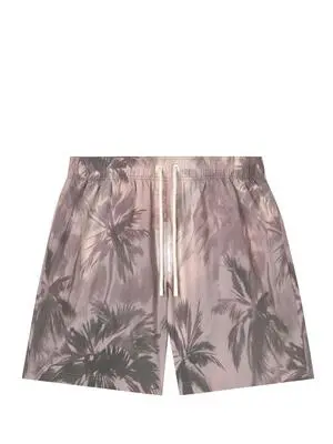 Palm Angels Sunset Palms Swimshorts - Tan