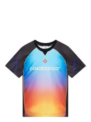 Casablanca Printed Football Top 'gradient - Blue