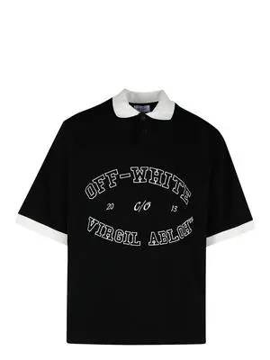 Off-White College Short-sleeve Polo /white - Black