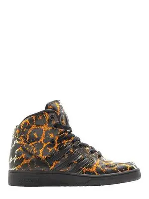 Adidas Js Instinct Hi Leopard Sneakers - Black
