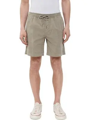 Taylor Stitch Apres Cotton Corduroy Shorts - Heather Moss Pincord