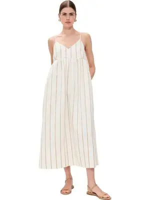 Jenni Kayne Cove Maxi Dress - Gold Stripe