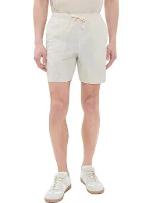 RHYTHM Seersucker Jam Shorts - Natural
