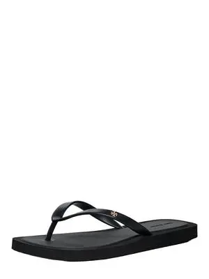 Tory Burch Kira Padded Flip Flops - Perfect Black/gold