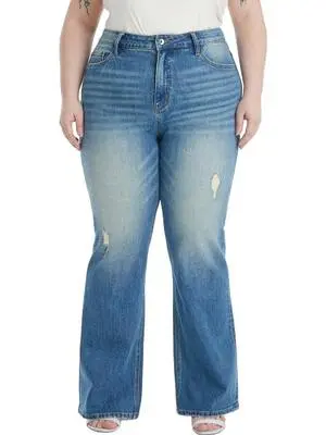BAYEAS High-waist Bootcut Jeans - Retro