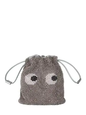 ANYA HINDMARCH Eyes Crystal Pouch Bag - Anthracite