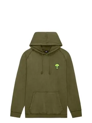 DALIX Midweight Mineral Washed Hoodie - Olive