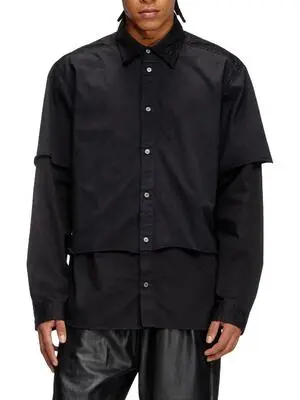 DIESEL® Gaston Button-up Shirt - Deep/ Black