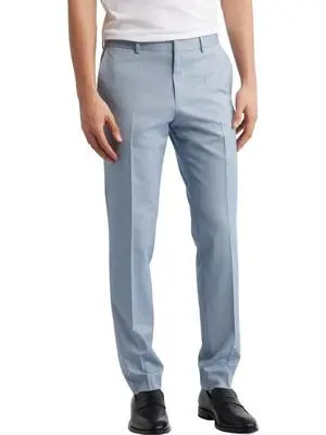 BOSS Genius Slim-fit Trousers - Light Blue