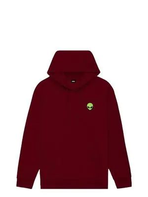 DALIX Alien Graphic Hoodie - Burgundy