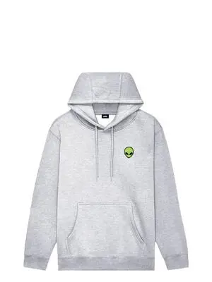 DALIX Alien Graphic Hoodie - Heather Gray