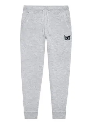 DALIX Butterfly Fleece Jogger Pant - Heather Gray