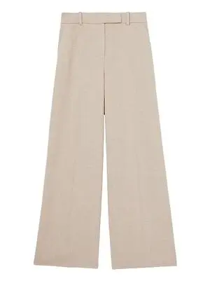 REISS Devon Wide-leg Woven Trousers - Neutral