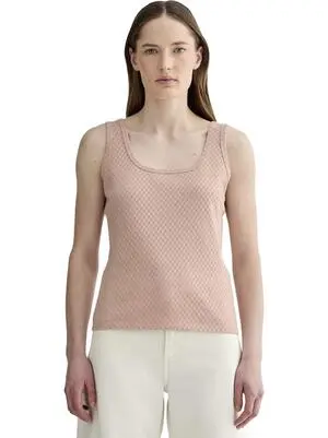 Everlane Pointelle Cami Top Rose Smoke