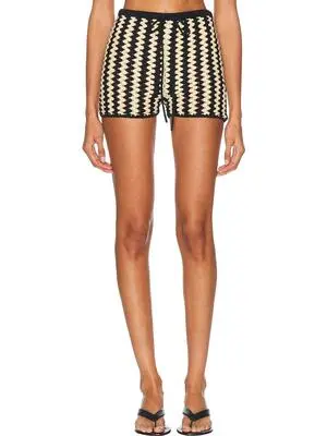 BY MALENE BIRGER Dor Short - Crochet Black & White