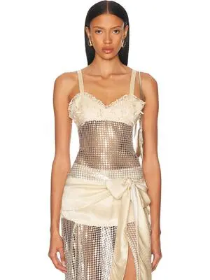 SIEDRES Locean Embellished Top - Beige