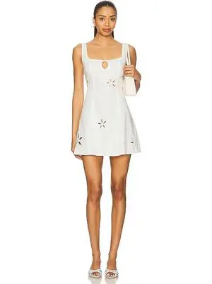 SNDYS Flora Mini Dress - White