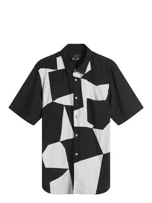 Comme Des Garçons Patchwork Short Sleeve Shirt - Black