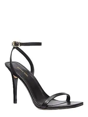 Michael Kors Liana Leather Sandal - Black