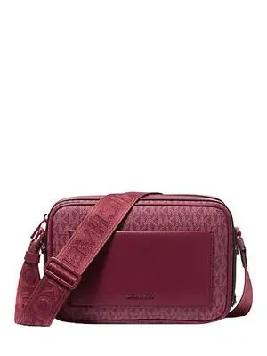 Michael Kors Michael Kors Maeve Large Signature Logo Crossbody Bag Purple