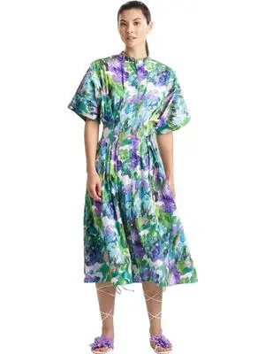 Natori Ayame Pleat Release Dress - Multi
