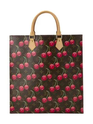 LOUIS VUITTON Takashi Murakami Monogram Cerises Sac Plat - Brown