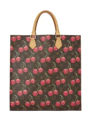 LOUIS VUITTON Takashi Murakami Monogram Cerises Sac Plat - Brown