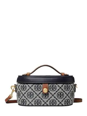 Tory Burch T Monogram Vanity Train Case - Tory Navy