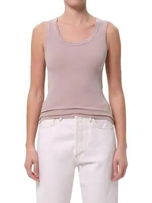 AGOLDE AGOLDE Poppy Rib Tank Crush