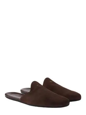 Prada Suede Mules - Dark Brown