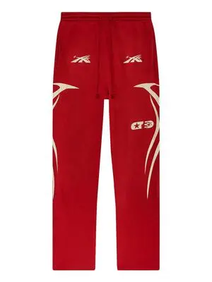 HELLSTAR Sports Double Hit Logo Sweatpant - Red