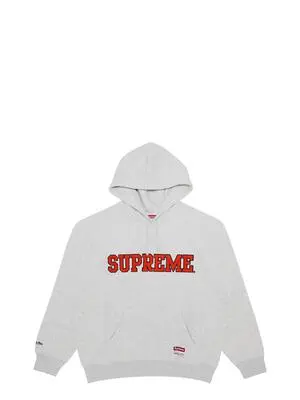 Supreme X Mitchell & Ness Ncaa Hooded Sweatshirt - Grey