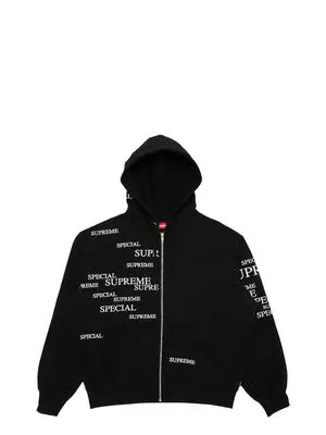 Supreme Special Zip Up Hooded Sweatshirt - Black | Editorialist