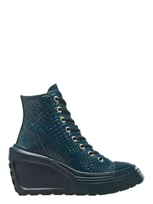 CONVERSE Chuck 70 De Luxe Wedge Platform High Top Sneakers - Teal