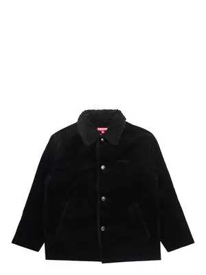 Supreme Kindermann Uncut Corduroy Car Coat - Black