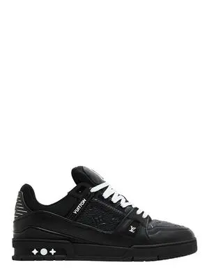LOUIS VUITTON Embossed Monogram Trainer - Black
