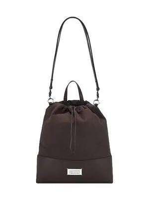 MAISON MARGIELA 5ac Daily Drawstring Backpack - Walnut