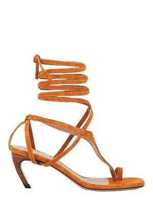 Attico Nova Stiletto Sandal - Brown
