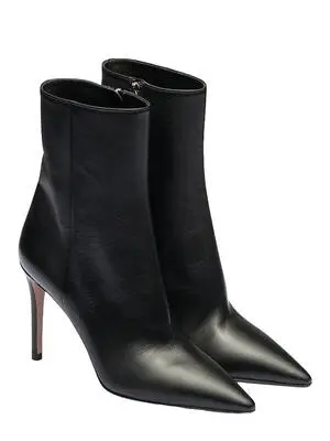 Prada Nappa Leather Booties - Black