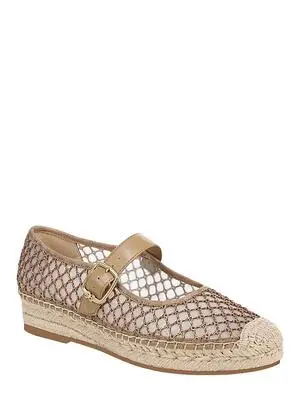 Sam Edelman Mackie Mesh Espadrille Flats - Amber Gold