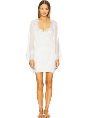 HOMEBODII Helena Mini Robe - White
