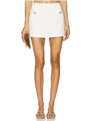 Majorelle Brooke Mini Skirt - Ivory
